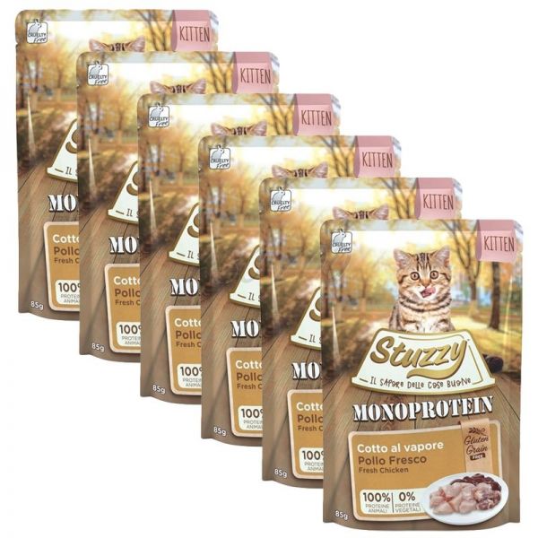 Stuzzy Kitten Monoprotein GF csirke 6 x 85 g | ABC-ZOO