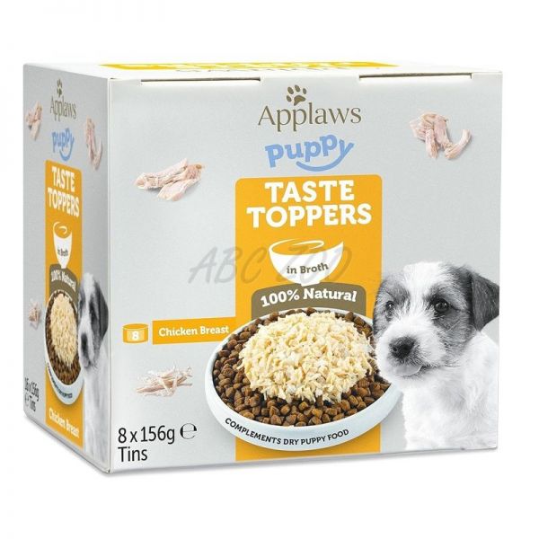 Applaws Puppy Taste Toppers Chicken Breast in Broth 8 x 156 g | ABC-ZOO