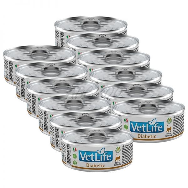 Farmina Vet Life Diabetic Feline 12 x 85 g | ABC-ZOO