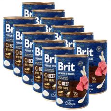 Brit prémium a Nature –től, Marha és pacal konzerv 12 x 400 g | ABC-ZOO